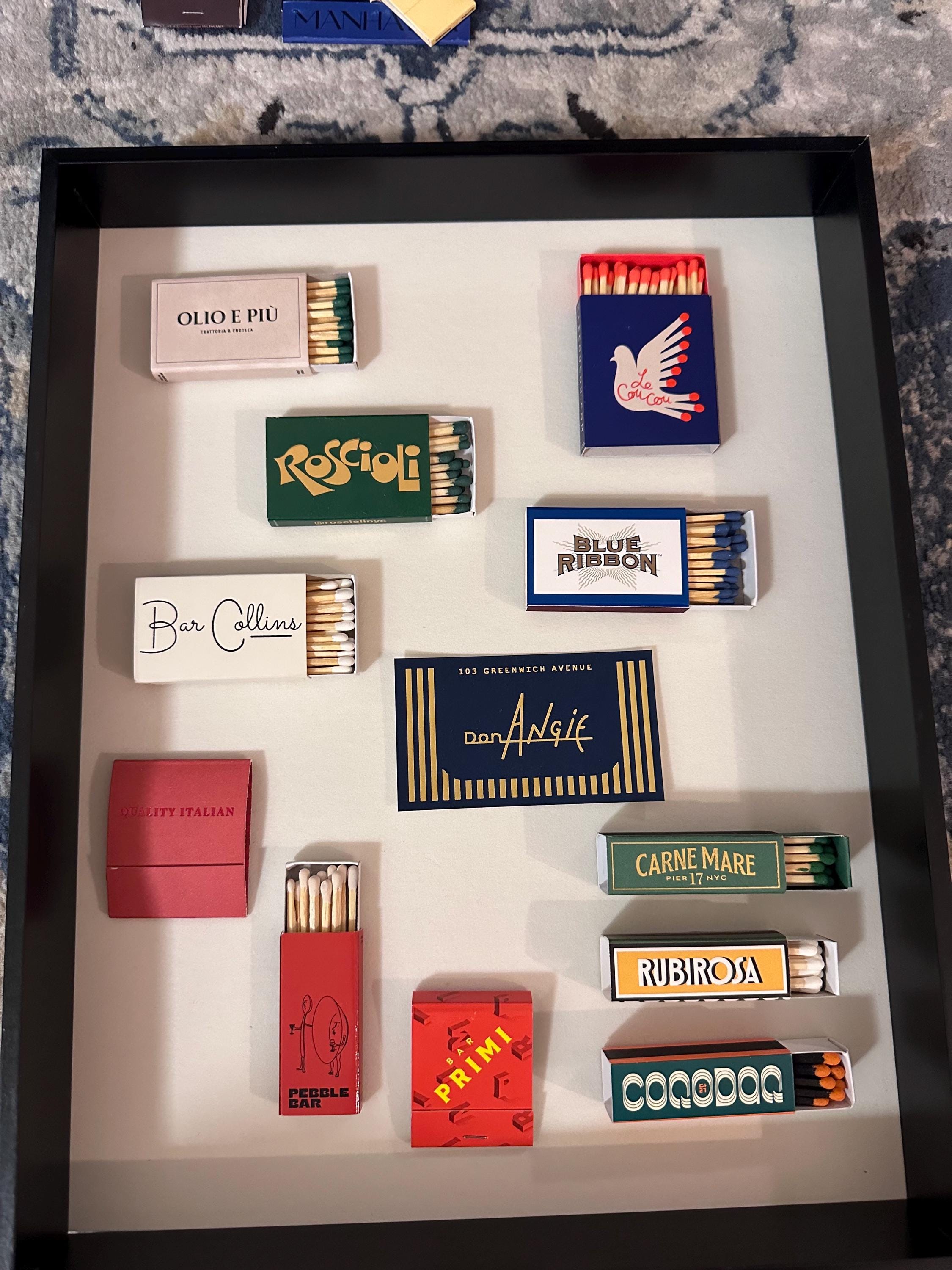 Build Your Own Shadow Box - NYC Restaurant Matches - Etsy