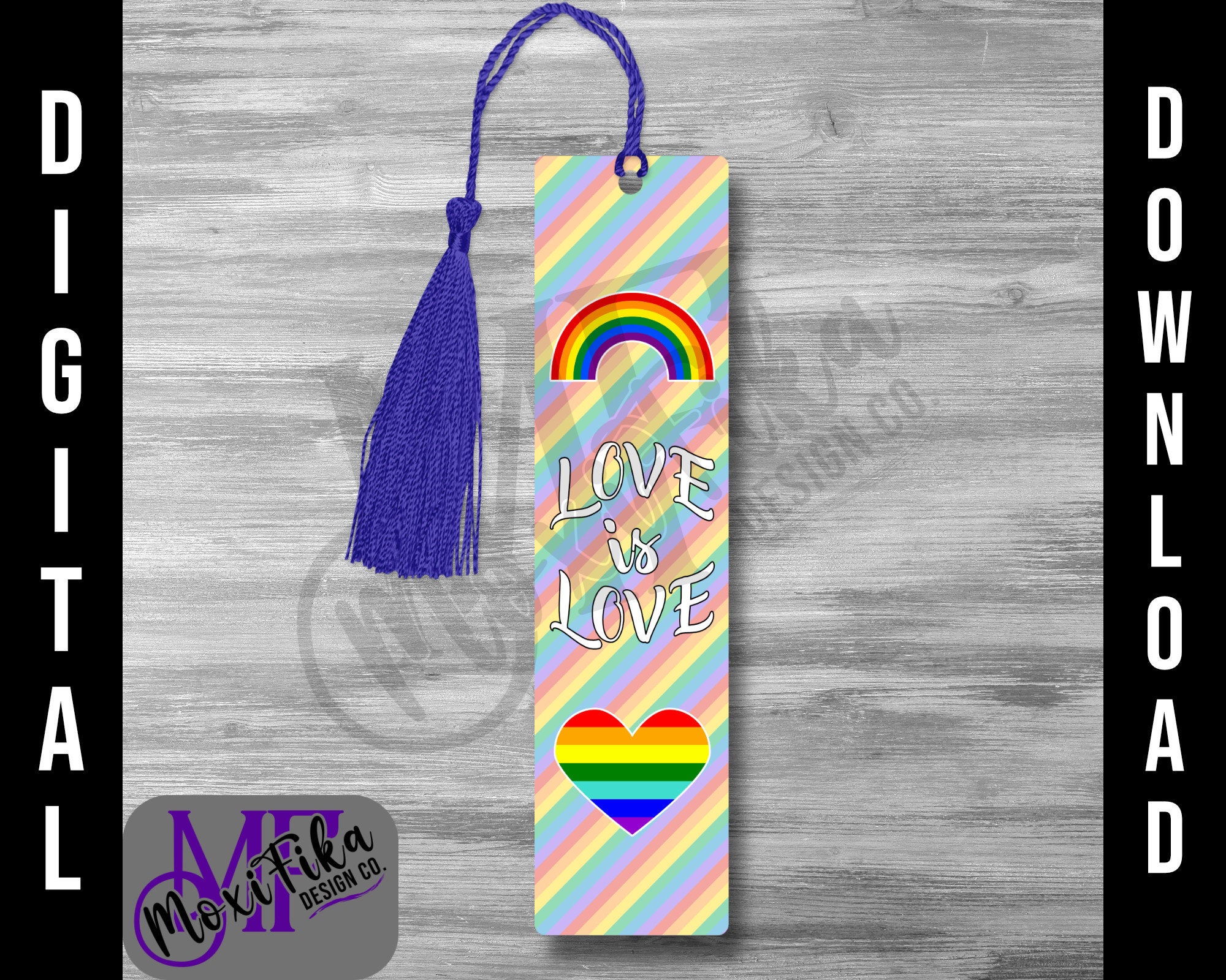 Pride Bookmark Designs for Sublimation Pride Bookmark Bundle Pride ...