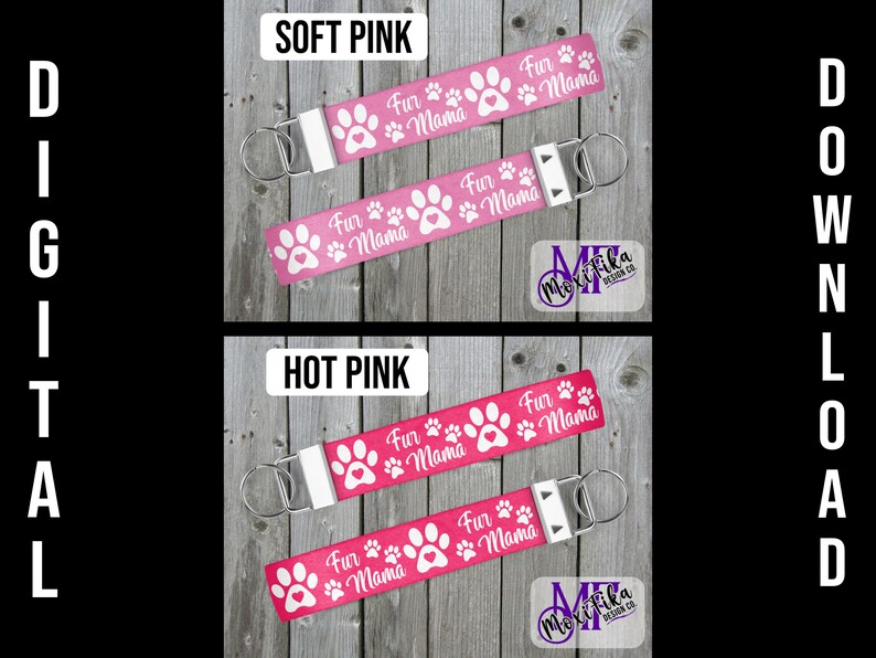 Fur Mama Digital Designs for Sublimation of Keychain Wristlets - Fur ...