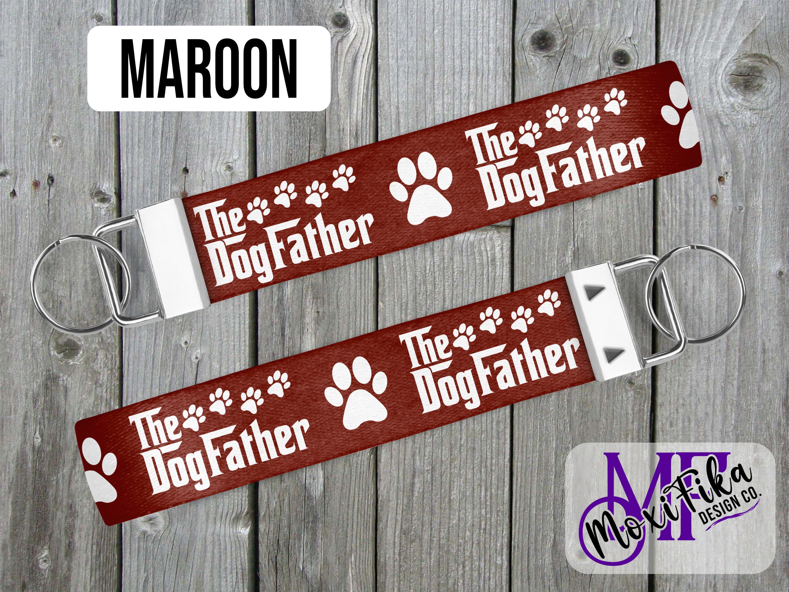 The Dogfather Digital Design for Sublimation of Keychain Wristlets ...
