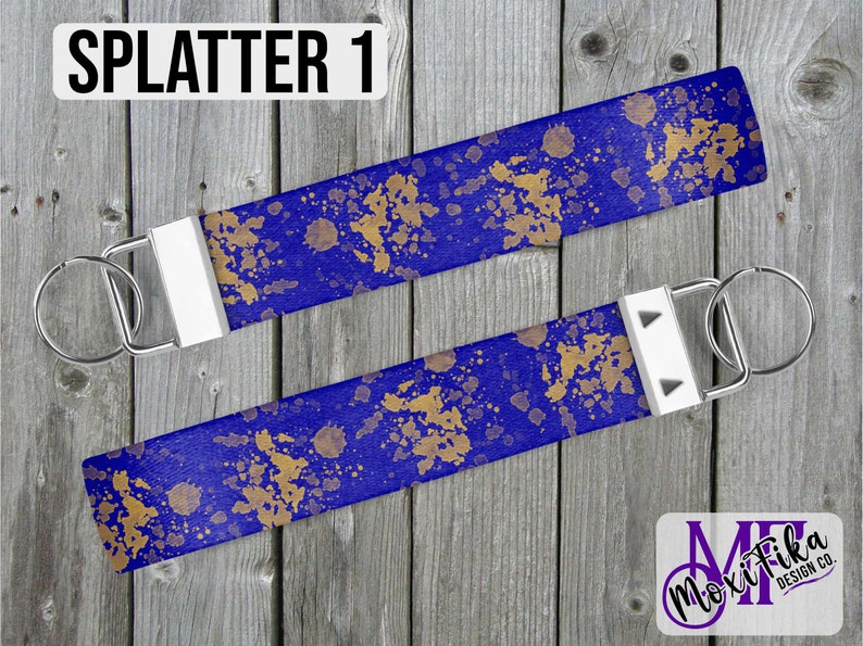 Royal Blue and Gold Backgrounds for Sublimation of Keychain Wristlets ...
