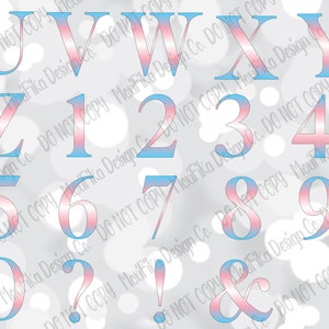 Transgender Pride Flag Alphabet Set - Transgender Letters Clipart ...