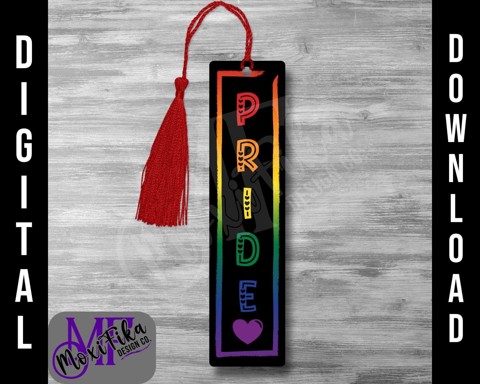 Pride Bookmark Designs for Sublimation Pride Bookmark Bundle Pride ...