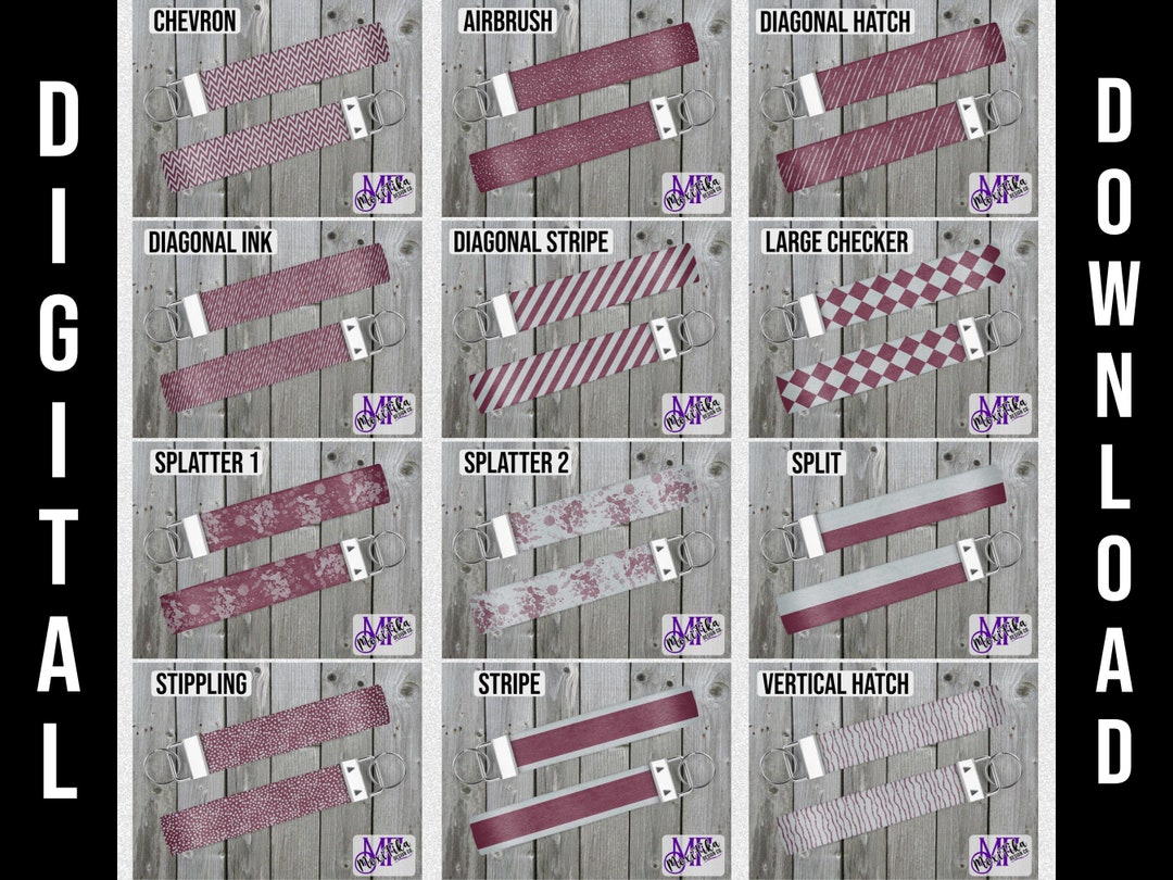 Maroon and Gray Backgrounds for Sublimation of Keychain Wristlets ...