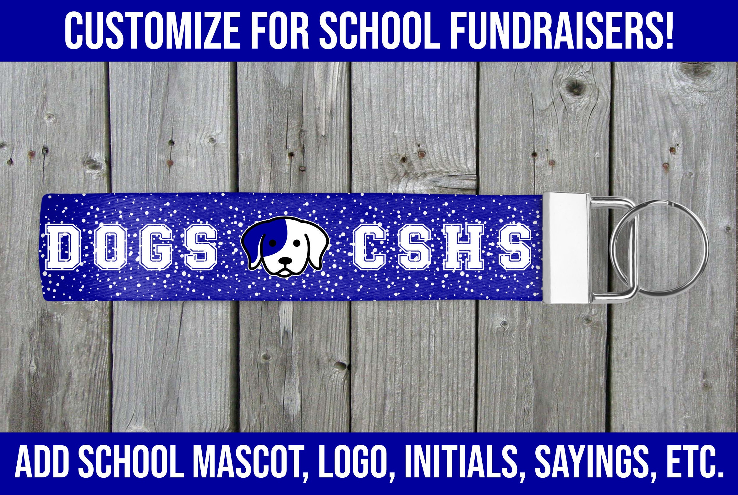 Royal Blue and White Backgrounds for Sublimation of Keychain Wristlets ...