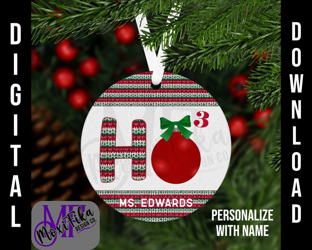 Math Teacher Digital Design for Sublimation of Ornaments - Funny ...
