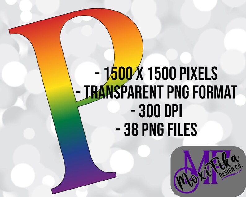 Rainbow Pride Flag Alphabet Set - Rainbow Letters Clipart - Gay Pride ...