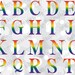 Rainbow Pride Flag Alphabet Set Rainbow Letters Clipart Gay Pride Flag ...