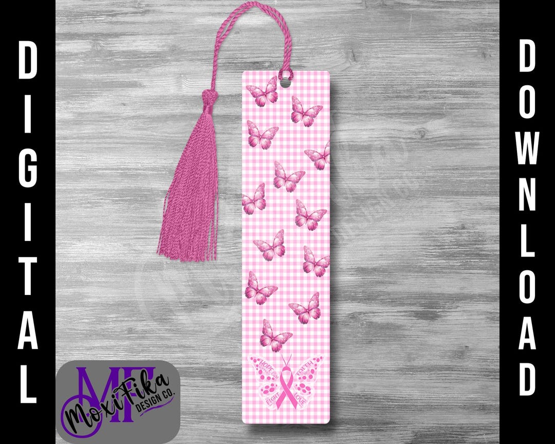 Breast Cancer Bookmark Design for Sublimation - Breast Cancer Awareness ...