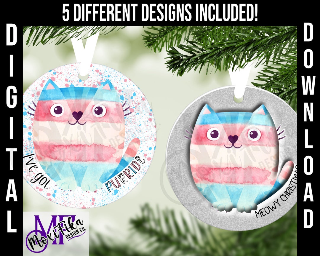 Transgender Pride Bundle for Sublimation of Car Coasters Ornaments and ...