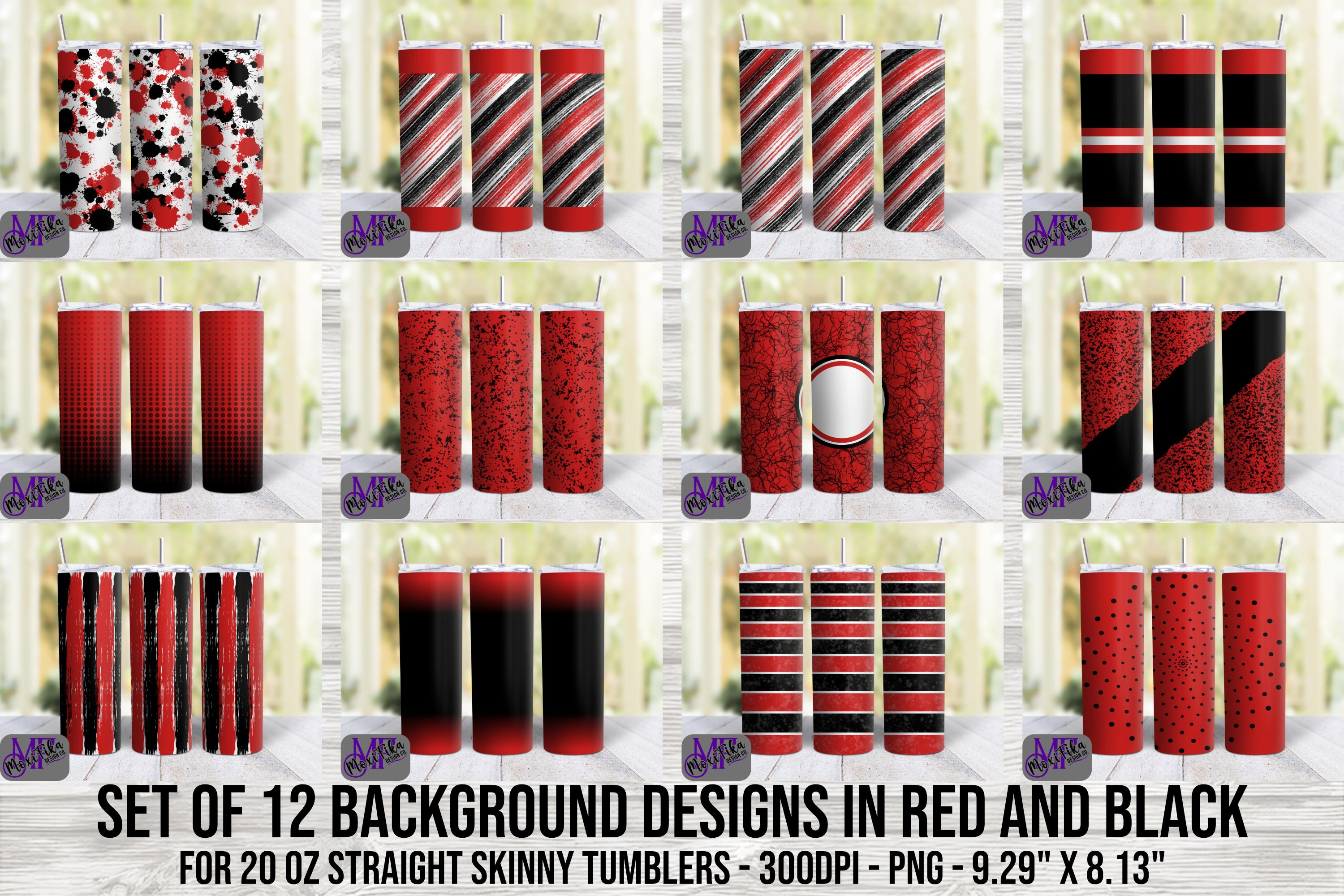 Red and Black Backgrounds for Sublimation of Tumblers - School ...