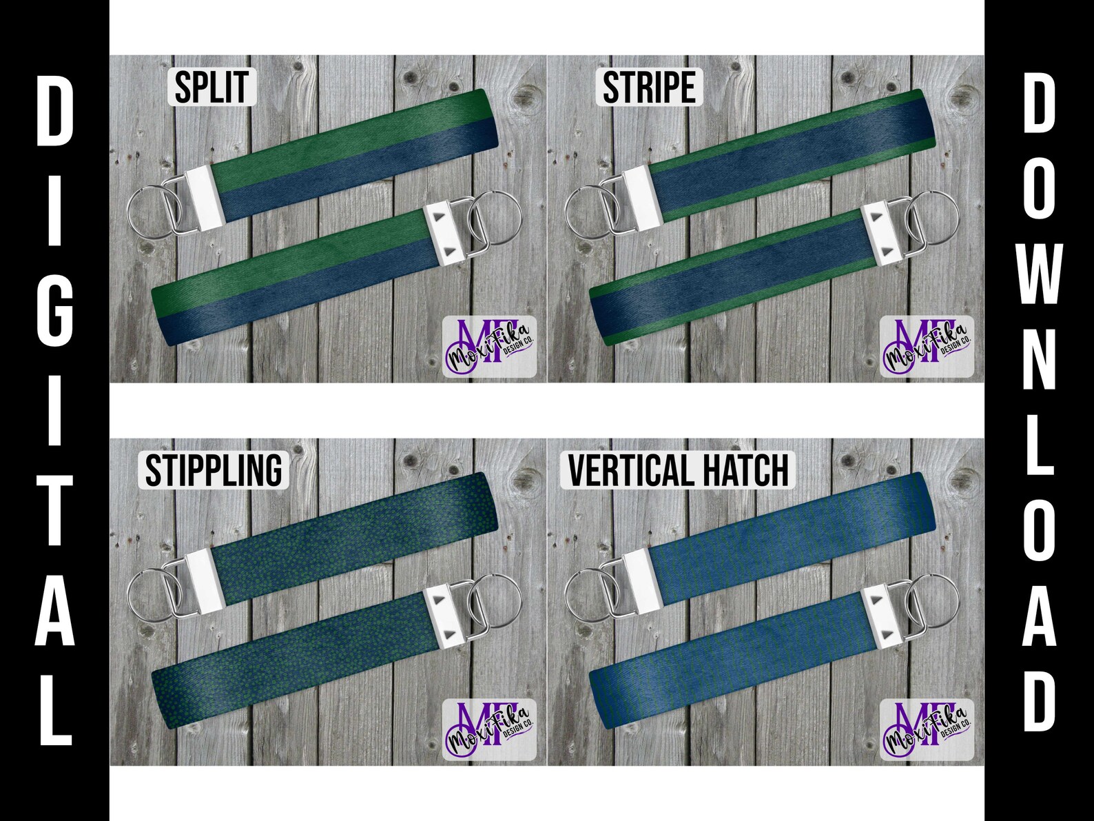 Green and Navy Backgrounds for Sublimation of Keychain Wristlets ...