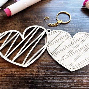 DIY Valentine Heart Keychain Craft: Kids' School Party Favor - Etsy