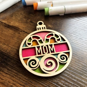 Personalized DIY Christmas Tree Ornament Kids Craft - Etsy