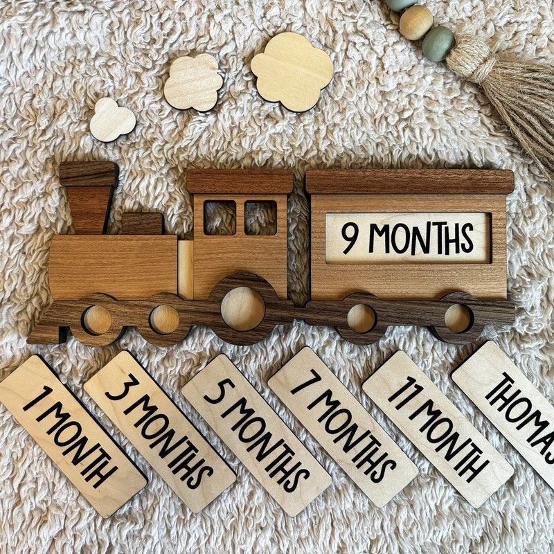 Monthly Milestone Trains - Etsy