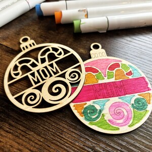 Personalized DIY Christmas Tree Ornament Kids Craft - Etsy