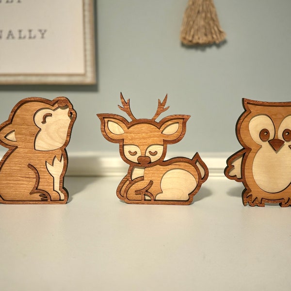 Fox Deer Owl - Etsy