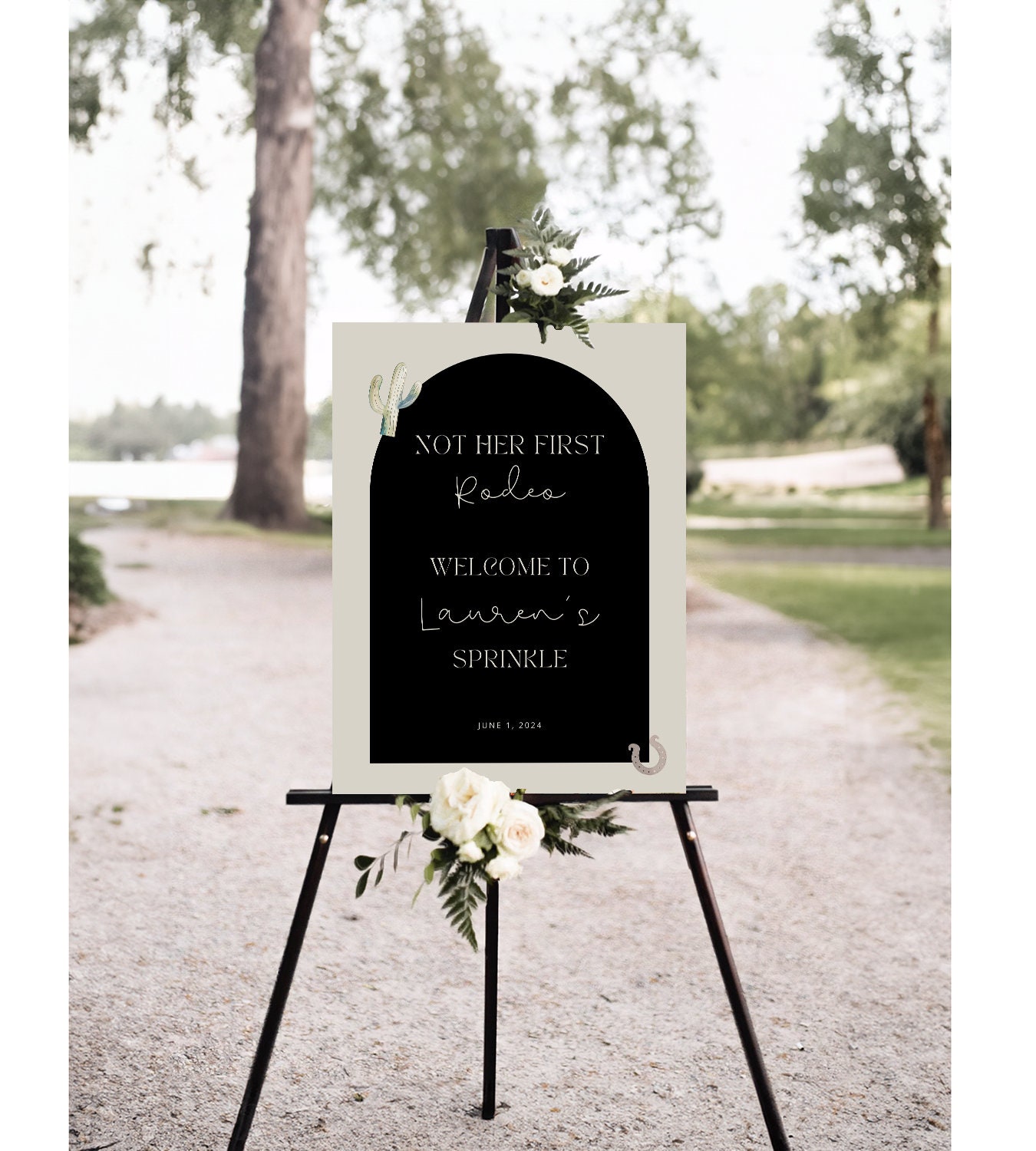 Not Her First Rodeo Baby Sprinkle Sign Template, Not Our First Rodeo ...