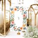 Watercolor Floral Table Numbers, Watercolor Table Numbers, Editable ...