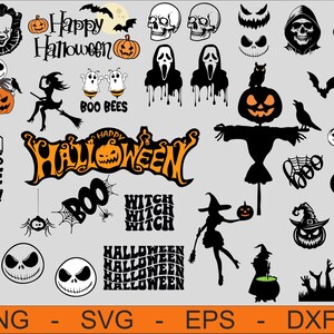 Cute Ghost Png, Retro Halloween SVG Bundle, Halloween Clipart, Ghost ...