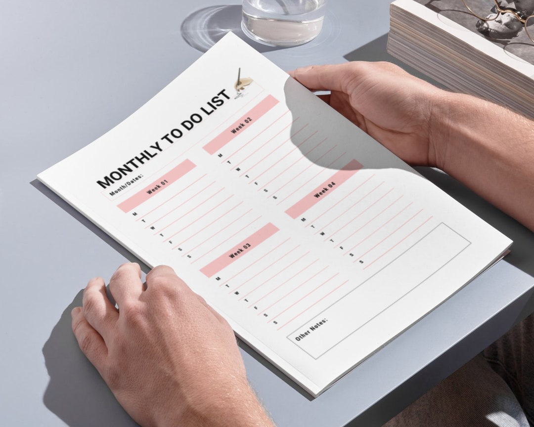 Editable to Do List, Simple Tasks List Template, Minimalist ...
