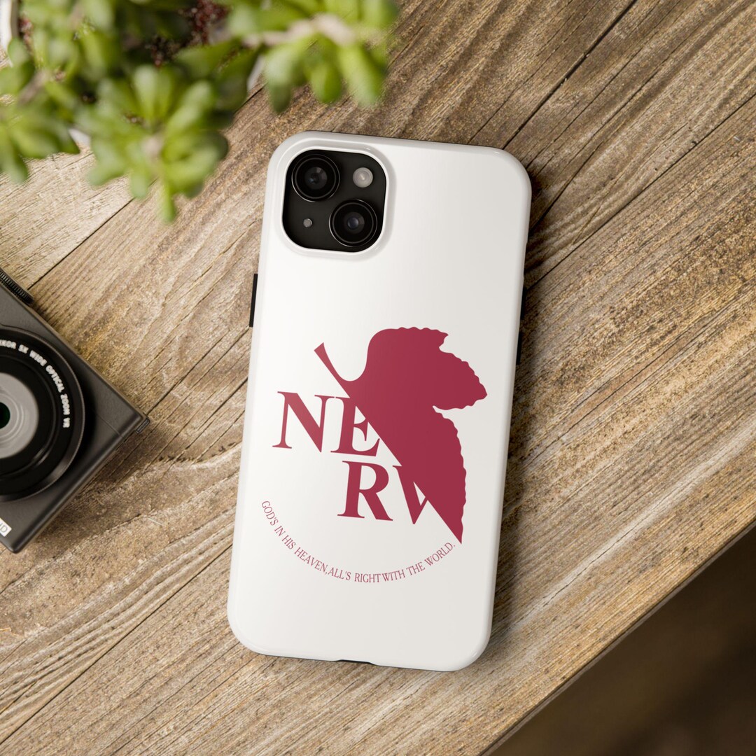 Evangelion NERV iPhone Case, Tough & Impact-resistant Anime Phone Case ...