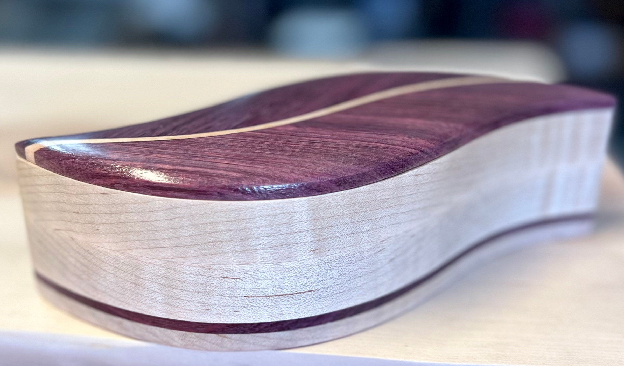 Purple Heart & Quilted Maple Leaf Box 8x3x2 - Etsy