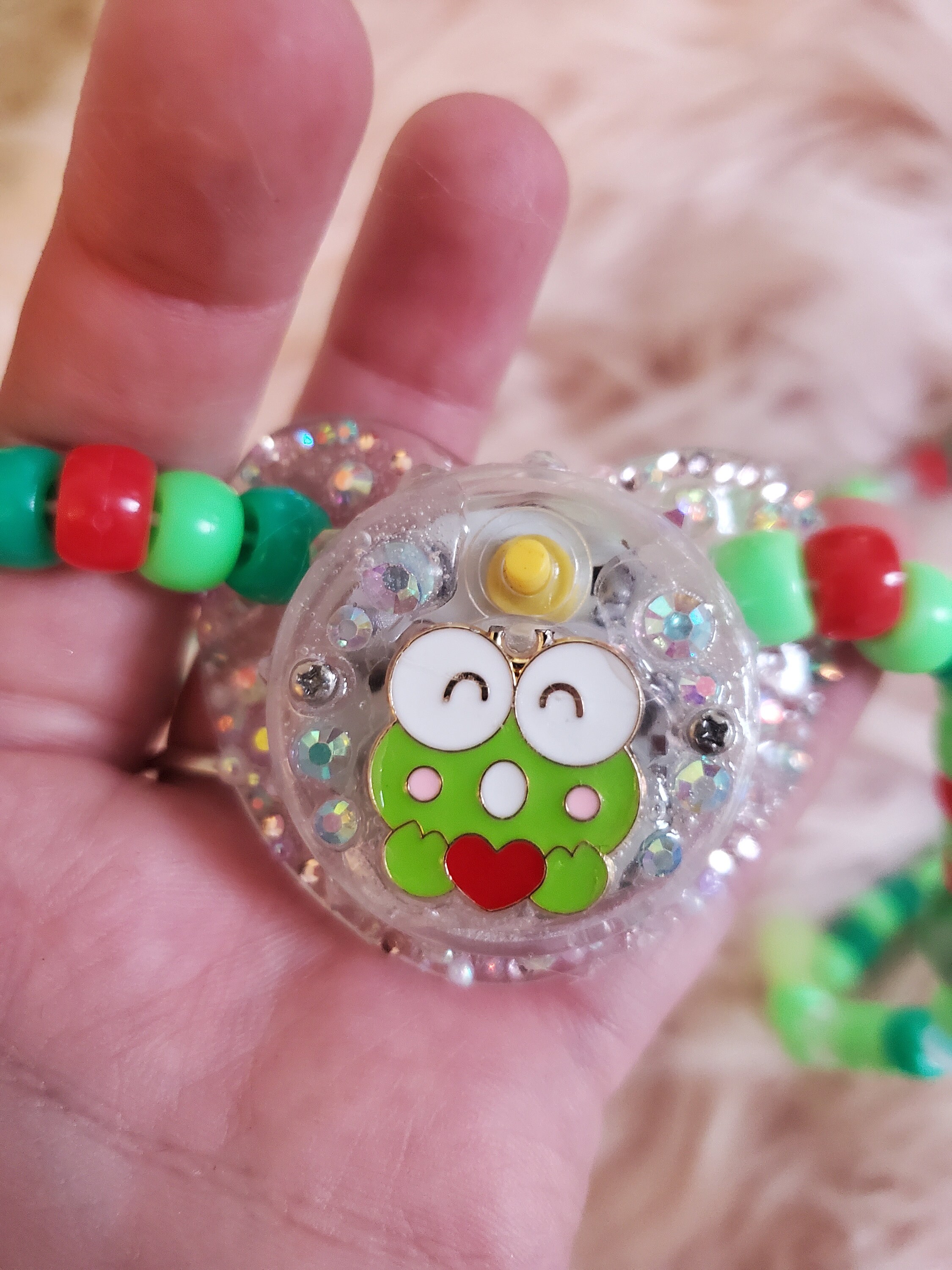 LED Keroppi Rave Pacifier - Etsy