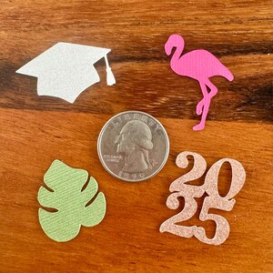 Tropical Graduation Confetti - Custom Colors - Luau - Aloha Grad - 2025 ...