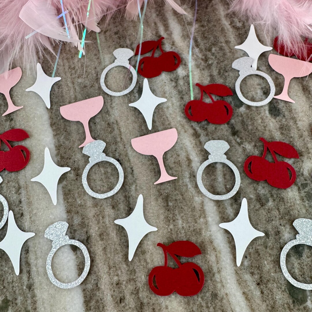 She's the Cherry on Top Confetti: Bachelorette Table Scatter - Etsy