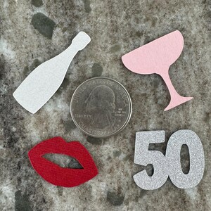 Kiss Your 40s Goodbye Confetti - Custom Colors - Table Decor - 50 ...