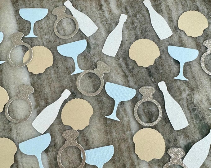 200 Beach Confetti, Sand Dollar Confetti and Star Fish Confetti, Beach ...