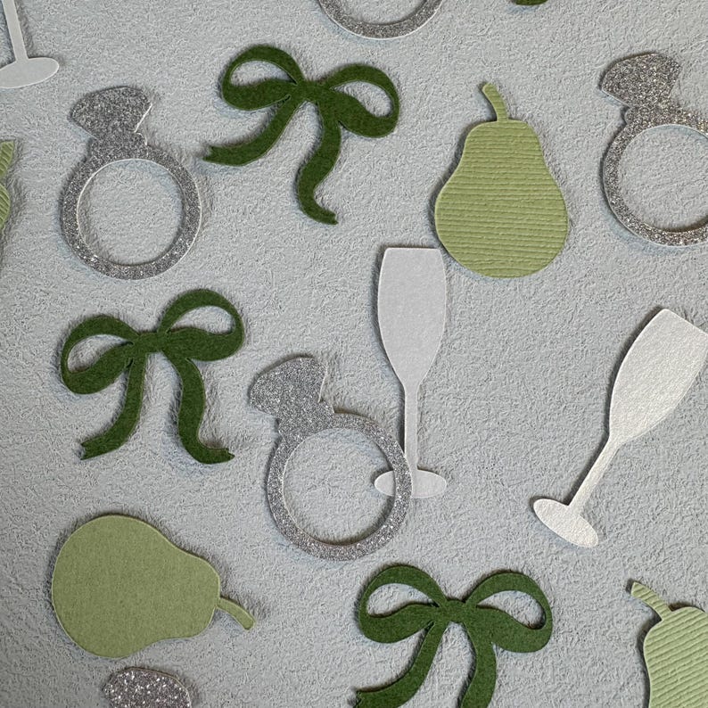 The Perfect Pair Confetti: Pear Bridal Shower Table Scatter - Etsy