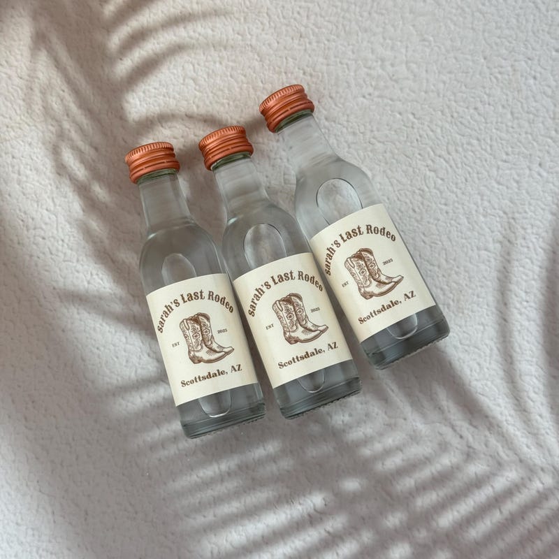 Last Rodeo Bottle Tags - Etsy