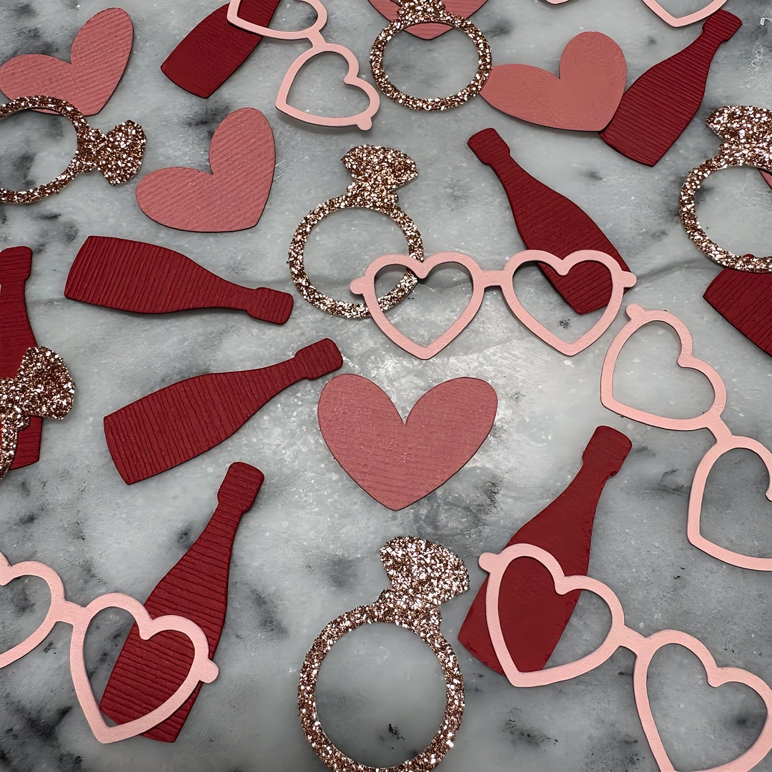 Drunk in Love Confetti: Pink Bachelorette Party Table Decoration - Etsy