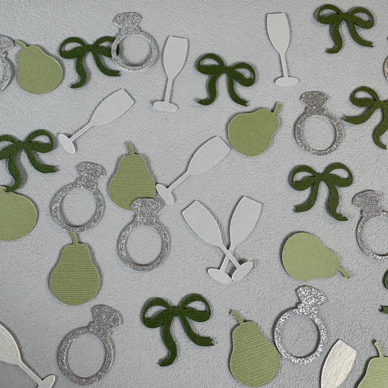 The Perfect Pair Confetti: Pear Bridal Shower Table Scatter - Etsy