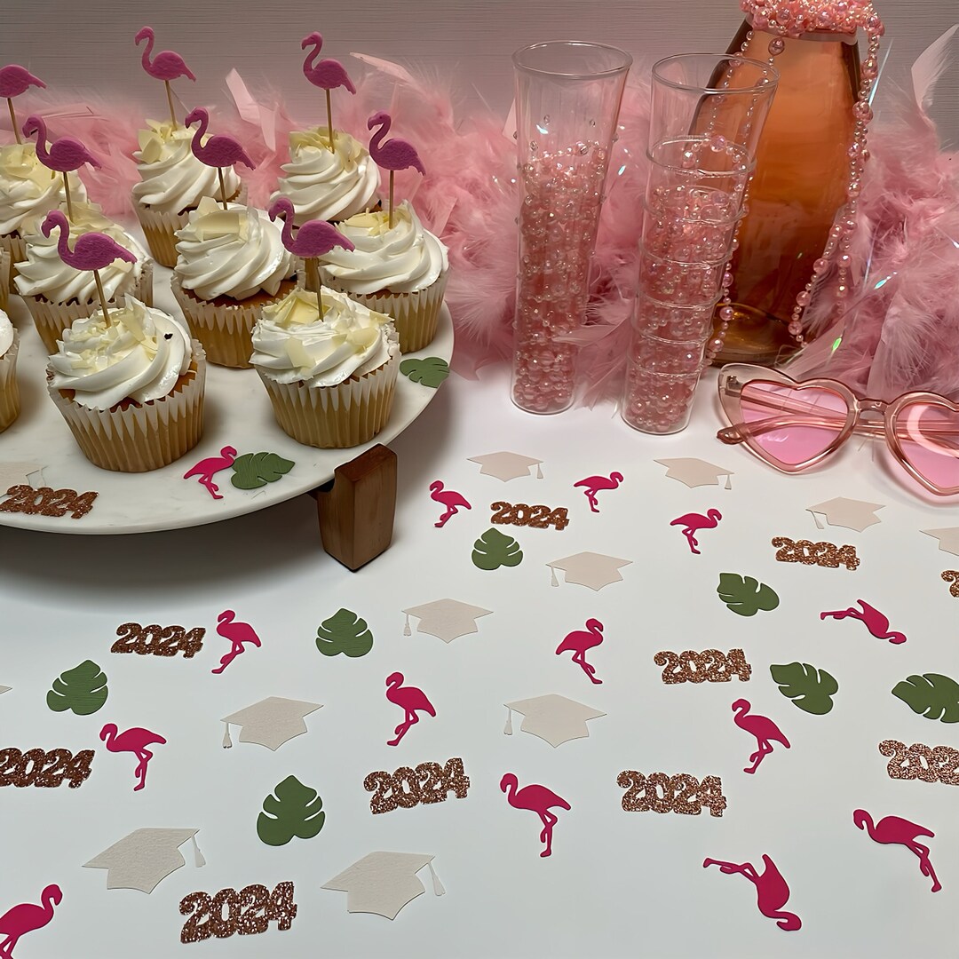 Tropical Graduation Confetti - Custom Colors - Luau - Aloha Grad - 2024 ...