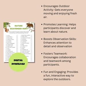 Nature Scavenger Hunt, Camping Activities for Kids, Outdoor Activities ...