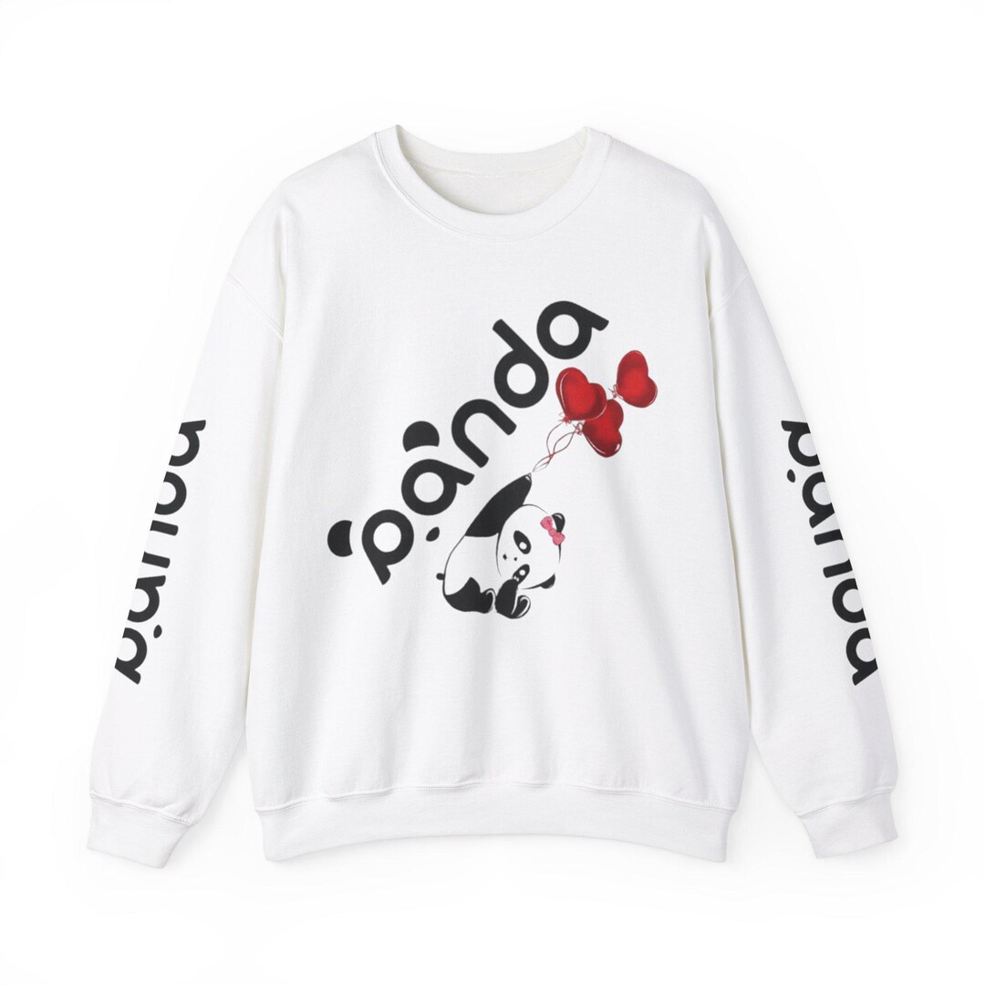 Panda Town Cozy Sweatshirt Soft Panda Bear Hoodie for Women, Casual ...