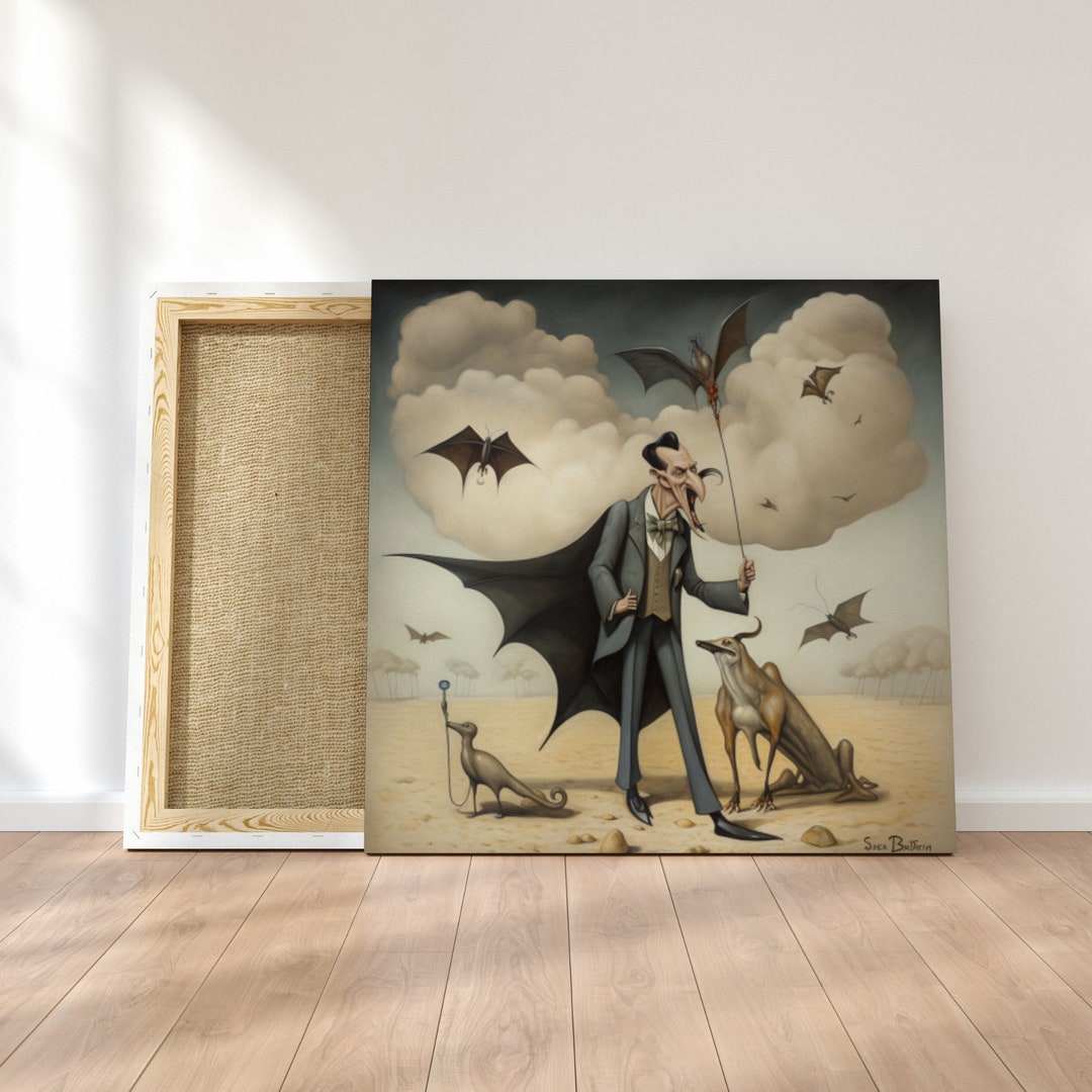 Surrealist Print, Salvador Dali Style, Artistic Impressionism, Bizarre ...