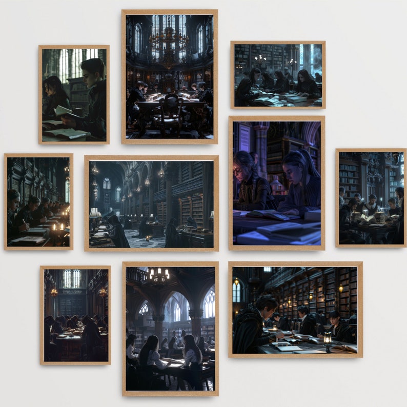 Set of 50 Dark Academia Posters Gothic Gallery Wall & Moody Gallery ...