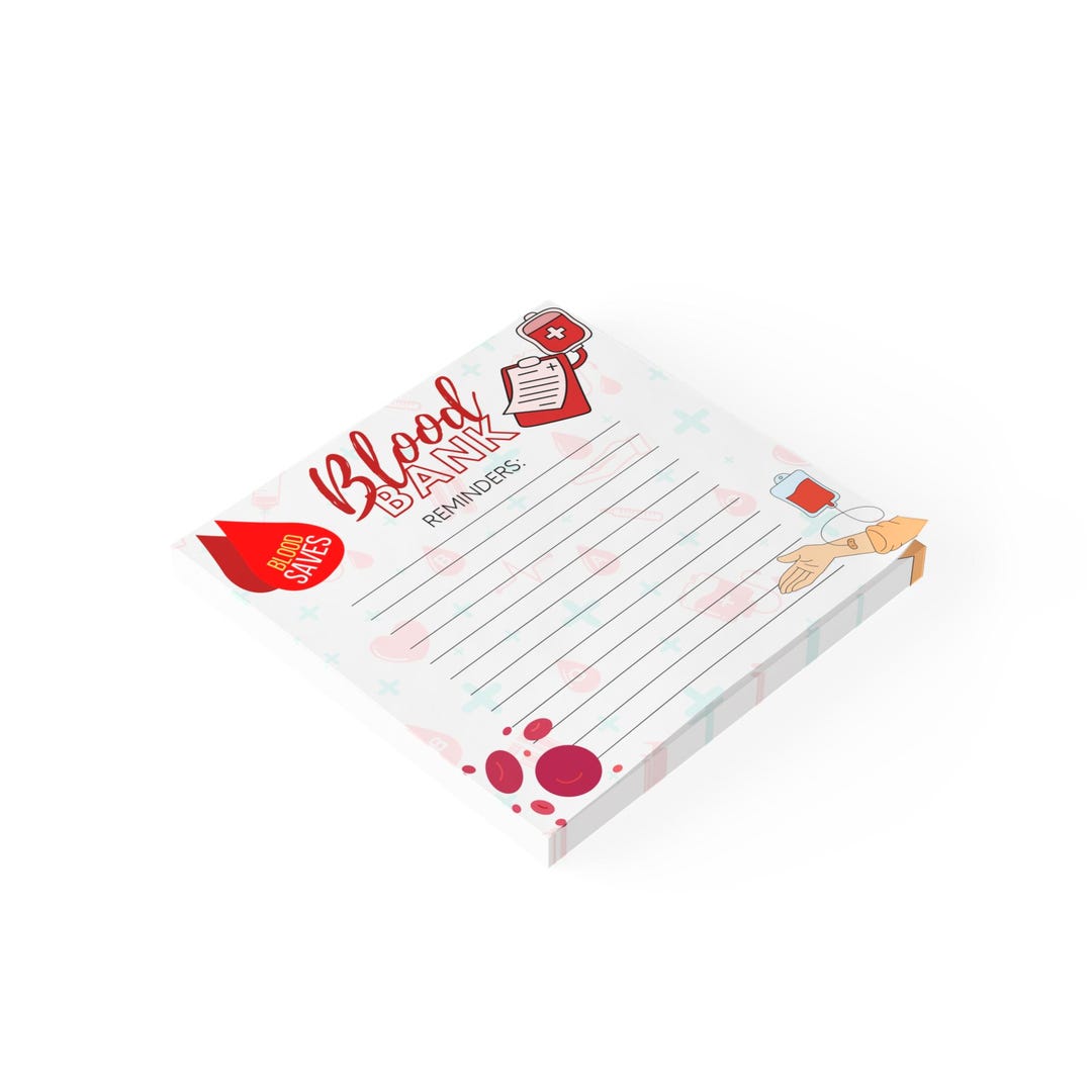 Cute Custom Blood Bank Laboratory Med Lab Tech Gift Stationary Nurse ...