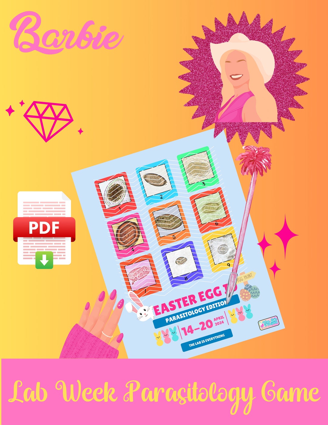 Lab Week 2024 Downloadable Games for Lab Sections ASCP Barbie-themed ...