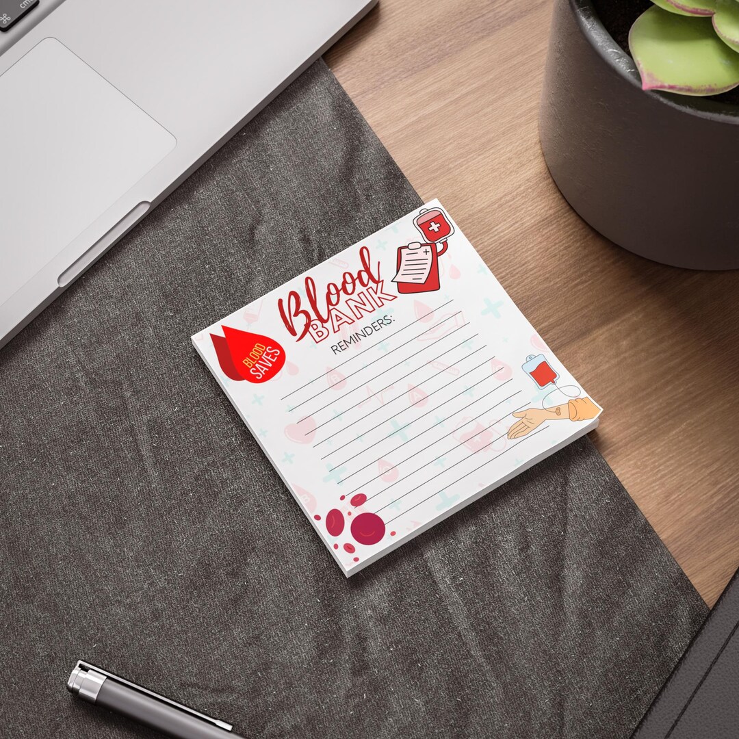 Cute Blood Bank Laboratory Medtech Gift Labtech Stationary Nurse Donor ...