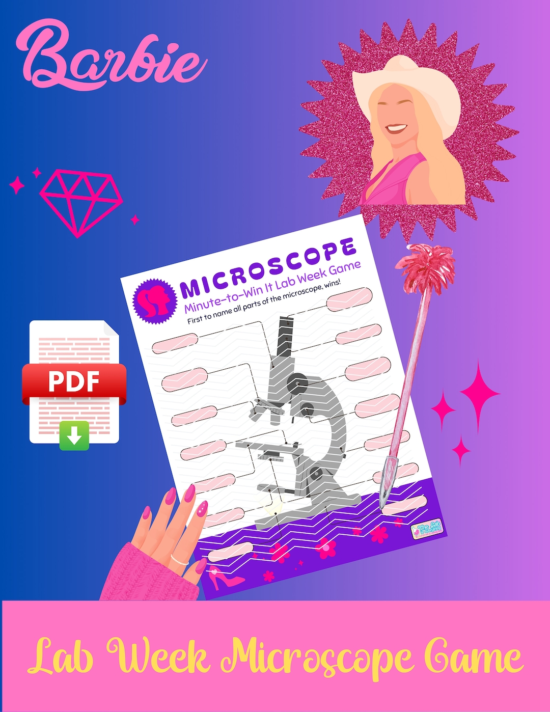 Lab Week 2024 Downloadable Games for Lab Sections ASCP Barbie-themed ...
