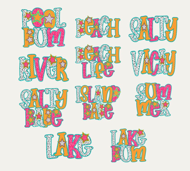 Summer PNG Bundle, Beach Life Png, River Png, Lake Png, Vacay Png, Pool ...