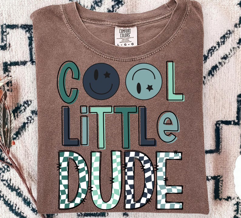 Cool Little Dude Png, Toddler Png, Trendy Png, Kid Png, Checkered Png ...