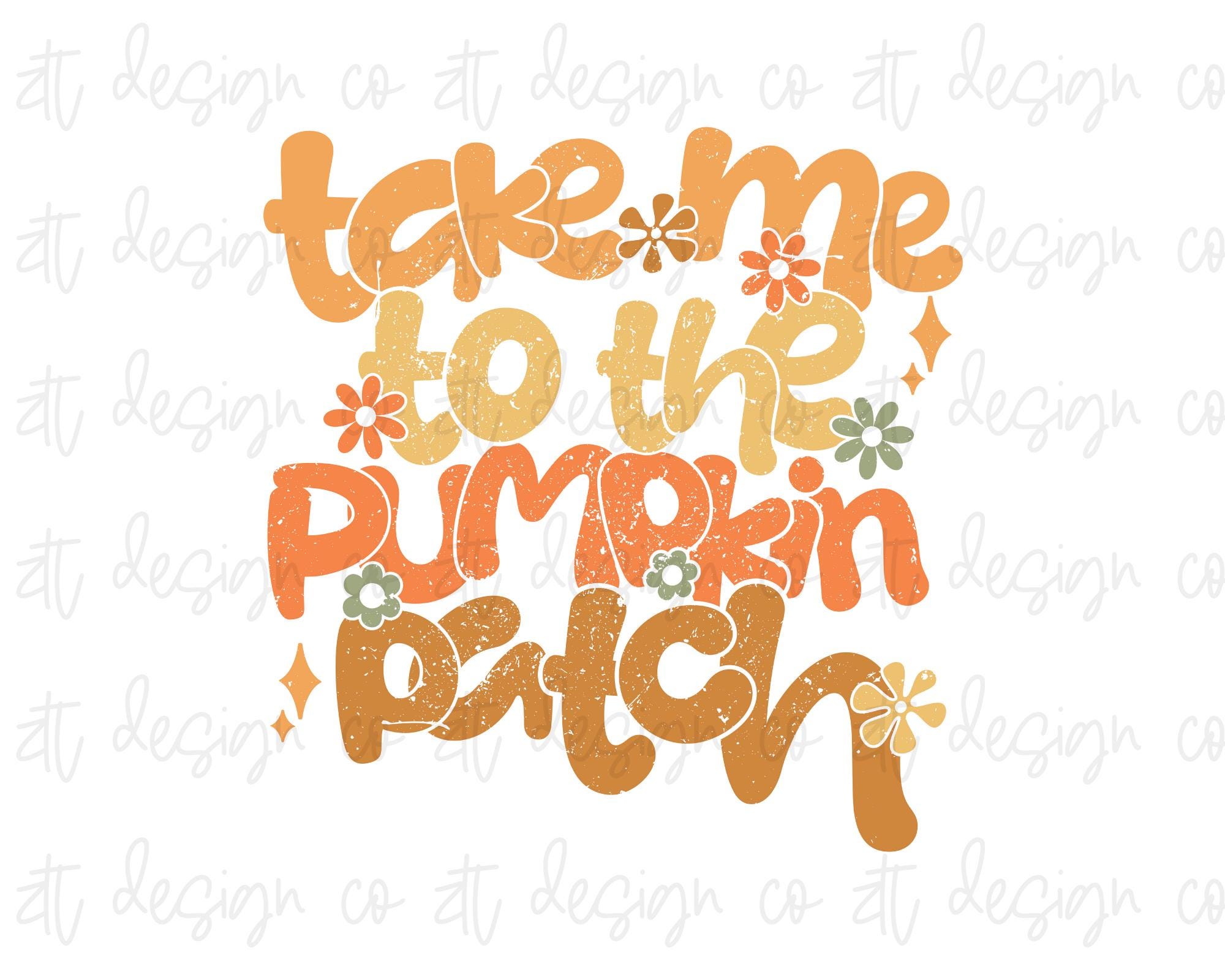 Retro Fall PNG Sublimation File Groovy Wavy Take Me the Pumpkin Patch ...