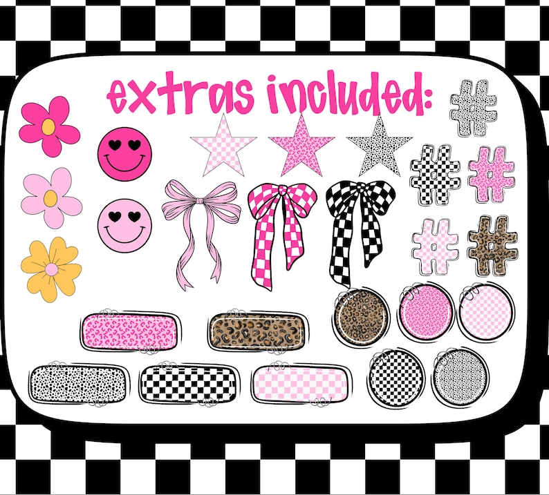 Pink Leopard Alpha Set PNG, Cheetah, Doodle Letters Alphabet, Hand ...