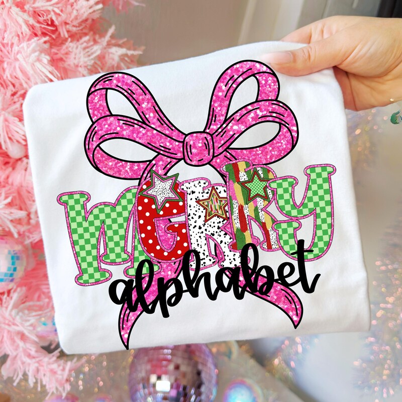 Christmas Alpha Clipart - Etsy